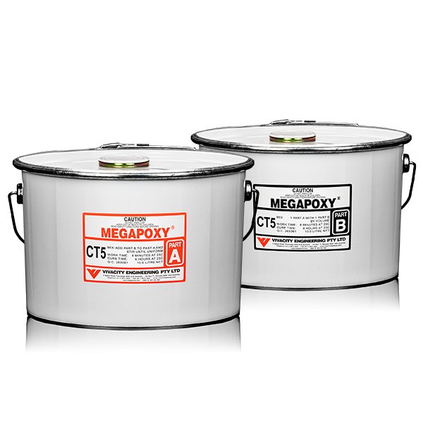 MEGAPOXY CT5, epoxy resin adhesive, 20L Kits ( 2 Parts by 10L each ...